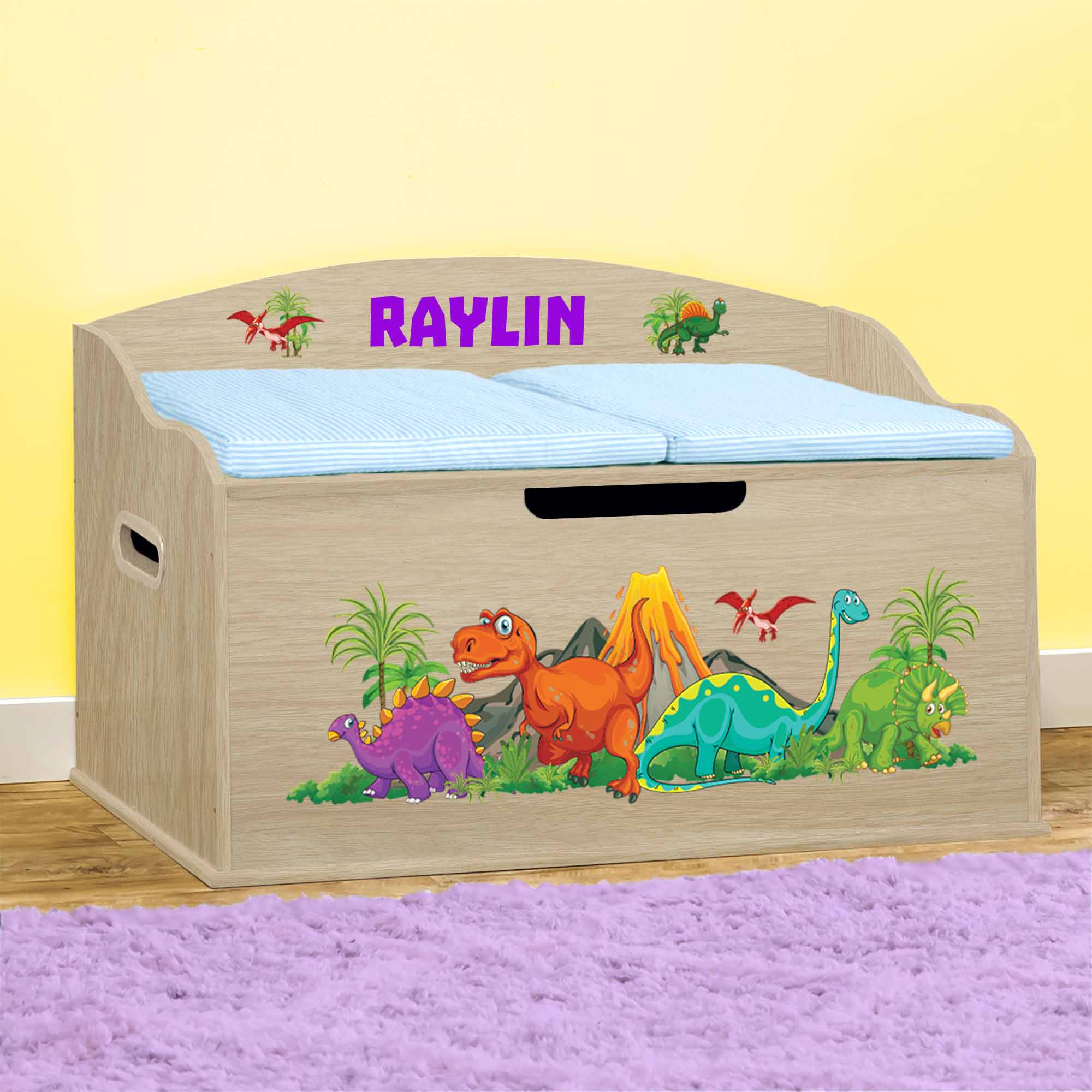 Personalized Dibsies Creative Wonders Dinosaurs Toy Box – Dibsies ...