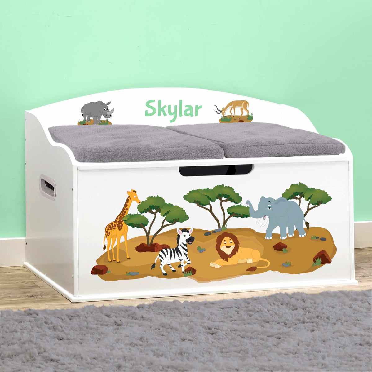 Personalized Dibsies Creative Wonders Jungle Safari Toy Box – Dibsies ...