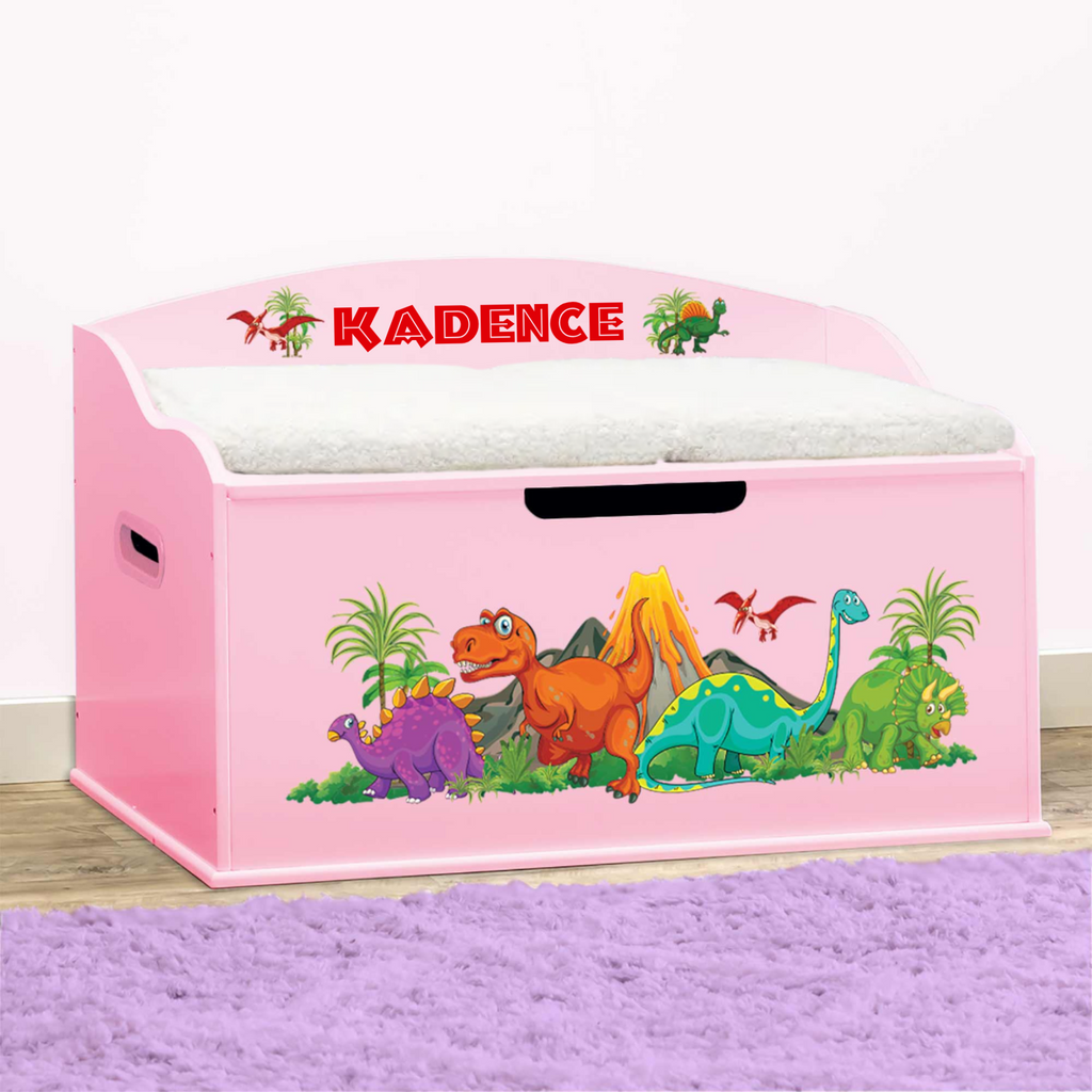 Personalized Dibsies Creative Wonders Dinosaurs Toy Box – Dibsies ...